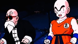 Master Roshi With Son Goku And Others GIF | GIFDB.com