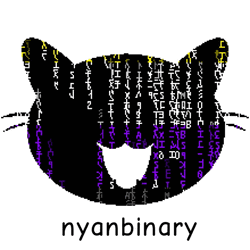 Matrix Code Cat Face Nyanbinary GIF | GIFDB.com