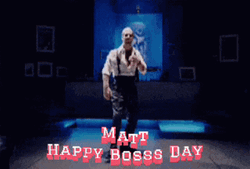 Matt Happy Bosses Day GIF | GIFDB.com