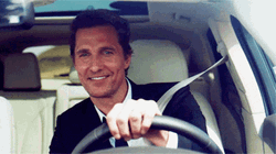 Matthew Mcconaughey Smiling While Driving GIF | GIFDB.com