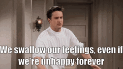 Matthew Perry Swallow Our Feelings GIF | GIFDB.com