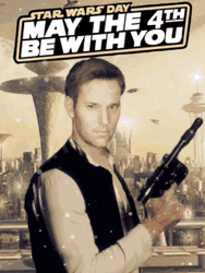 Animated May The 4th Be With You Illustration GIF | GIFDB.com