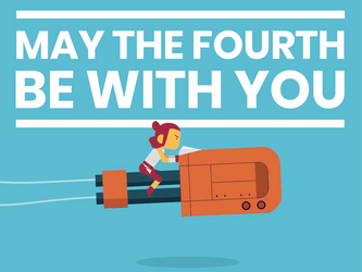 May The Fourth Be With You Spaceship Ride GIF | GIFDB.com