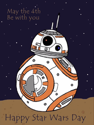 May The Fourth Be With You Star Wars Bb8 GIF | GIFDB.com