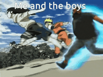 Me Ninja Friends And Naruto Running Meme GIF | GIFDB.com