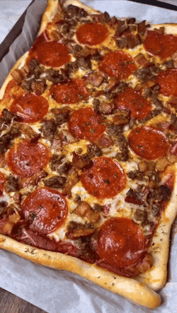 Meat Lovers Pizza Thin Crust Pizza Gif GIF | GIFDB.com