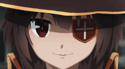 Megumin Covering Her Face GIF | GIFDB.com