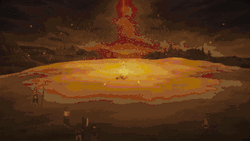 Megumin Fighting With Powerful Explosion GIF | GIFDB.com