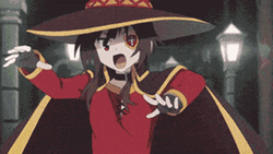Megumin Speaking Moving Her Hands GIF | GIFDB.com