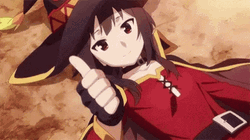 Megumin Speaking While Lying GIF | GIFDB.com