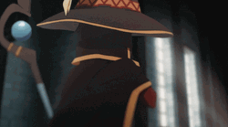 Megumin Standing Backwards GIF | GIFDB.com