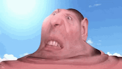 Melted Man Face Flowing GIF | GIFDB.com