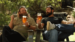 Men Chilling Cheers GIF | GIFDB.com