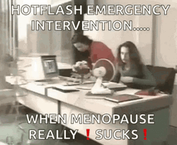 Menopause Too Hot Water Splash GIF | GIFDB.com