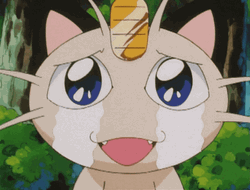 Meowth Twinkling Eyes With Happy Tears GIF | GIFDB.com