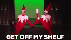 Merry Christmas Elf Funny Get Off GIF | GIFDB.com
