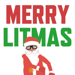 Merry Litmas Black Santa Dance GIF | GIFDB.com