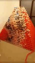 Mesmerizing Super Mario Dominos Falling GIF | GIFDB.com