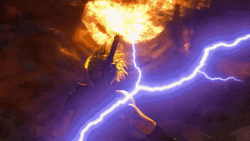 Meteor Shower Massive Explosion Anime GIF | GIFDB.com
