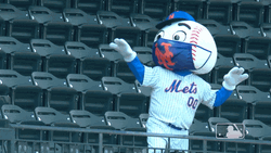 Mets Mr Met Mascot Dancing In Arena GIF | GIFDB.com