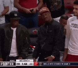 Miami Heat Jimmy Butler At Bench Dancing GIF | GIFDB.com