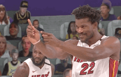 Miami Heat Jimmy Butler Finger Gun Celebration GIF | GIFDB.com