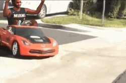 Miami Red Small Car GIF | GIFDB.com