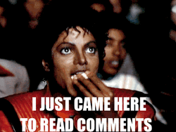 Michael Jackson Reading Comments Eating Popcorn Meme GIF | GIFDB.com