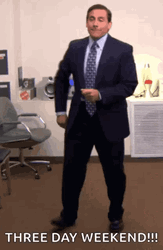 Michael Scott Dancing Weekend Meme GIF | GIFDB.com