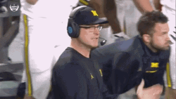 Michigan Wolverines Coach Jim Clapping GIF | GIFDB.com
