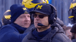 Michigan Wolverines Coach Smiling GIF | GIFDB.com