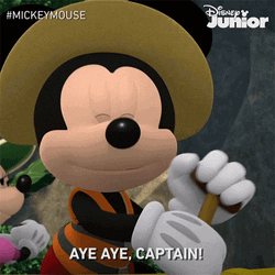 Mickey Mouse Aye Aye Captain GIF | GIFDB.com