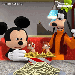 Mickey Mouse Goofy Snacking Chips GIF | GIFDB.com