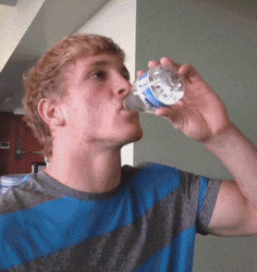 Midget Short Man Drinking Big Water Bottle GIF | GIFDB.com