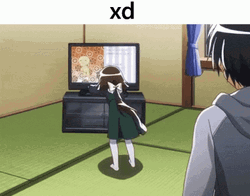 Mikakunin Dancing Funny Anime GIF | GIFDB.com
