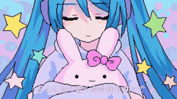 Angry Miku Staring GIF | GIFDB.com