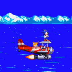 Miles Power And Sonic In Flight GIF | GIFDB.com