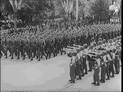 Military March Black And White GIF | GIFDB.com