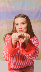 Millie Bobby Brown Drawing Heart GIF | GIFDB.com
