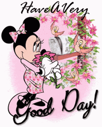 Minnie Mouse Greeting You A Good Day GIF | GIFDB.com