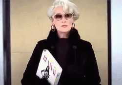 Miranda Priestly Cool Sunglasses Take Off GIF | GIFDB.com