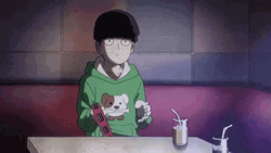 Mob Psycho Shigeo Kageyama Waiting For Food GIF | GIFDB.com