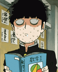 Mob Psycho Sweating Shigeo Kageyama GIF | GIFDB.com