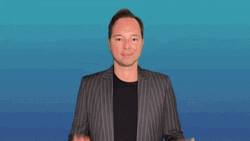 Modern Butler Pointing Up GIF | GIFDB.com