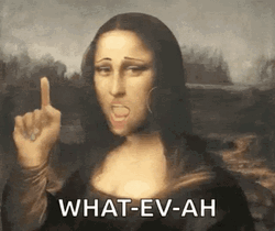 Mona Lisa Painting Moving Head Whatever GIF | GIFDB.com