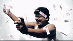 Money Falling Happy Indian Guy GIF | GIFDB.com