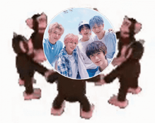 Monkey Circle K-pop Group 4th Gen GIF | GIFDB.com