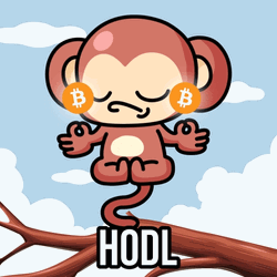 Monkey Meditating Hodl GIF | GIFDB.com