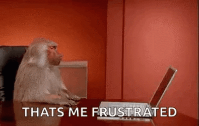 Monkey Throw Computer Thats Me Frustrated GIF | GIFDB.com
