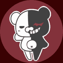 Monokuma Laughing Alone GIF | GIFDB.com